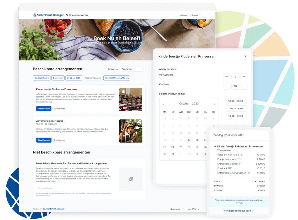 Online Reservation - Smart Event Manager